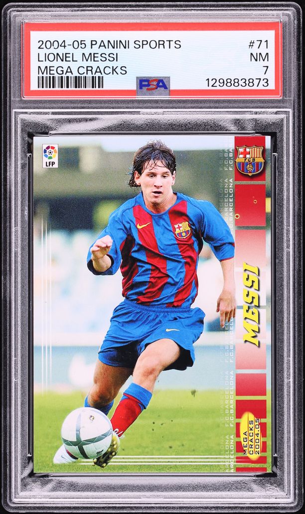 2004 Panini Sports Mega Cracks Lionel Messi ROOKIE #71BIS PSA 7 NRMT on ...