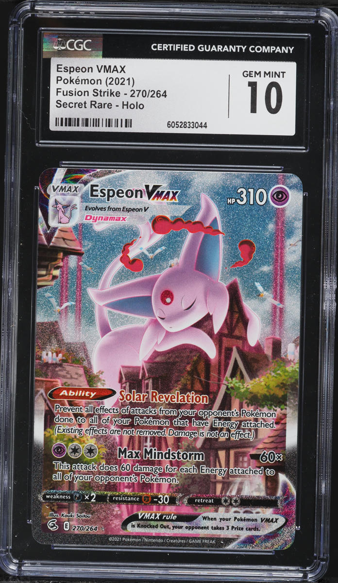 2021 Pokemon Sword & Shield Fusion Strike Full Art Espeon VMAX #270 CGC ...