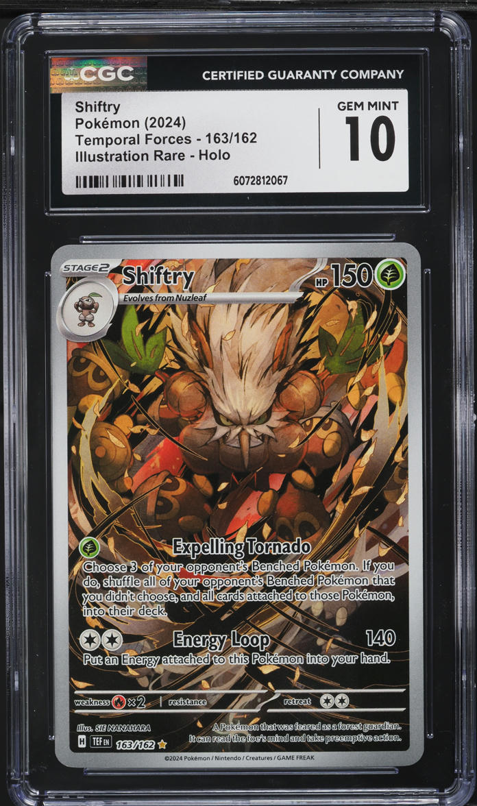 2024 Pokemon Scarlet & Violet Temporal Forces IR Shiftry #163 CGC 10 ...