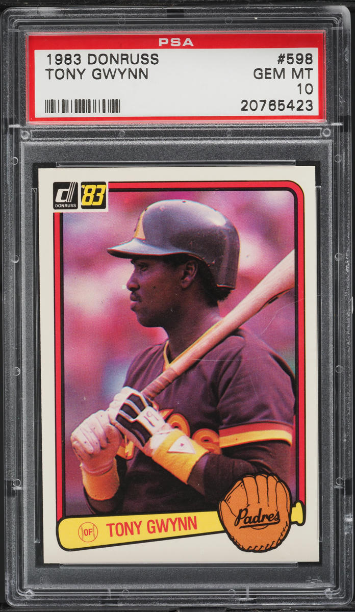 1983 Donruss Tony Gwynn ROOKIE #598 PSA 10 GEM MINT on Fanatics Collect