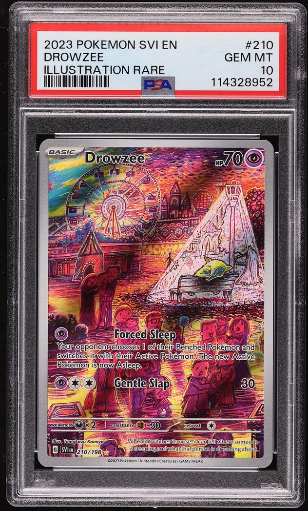 2023 Pokemon Scarlet And Violet Ir Drowzee 210 Psa 10 Gem Mint On