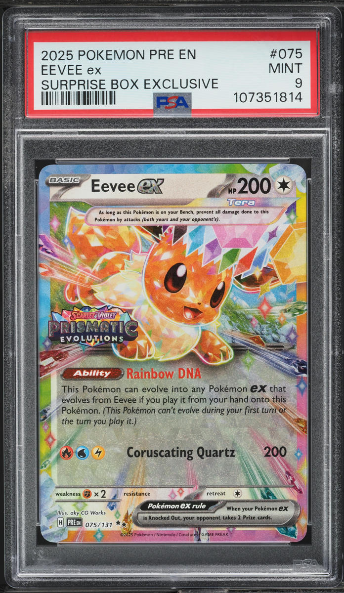 2025 Pokemon SV Prismatic Evolutions Surprise Box Exclusive Eevee ex ...