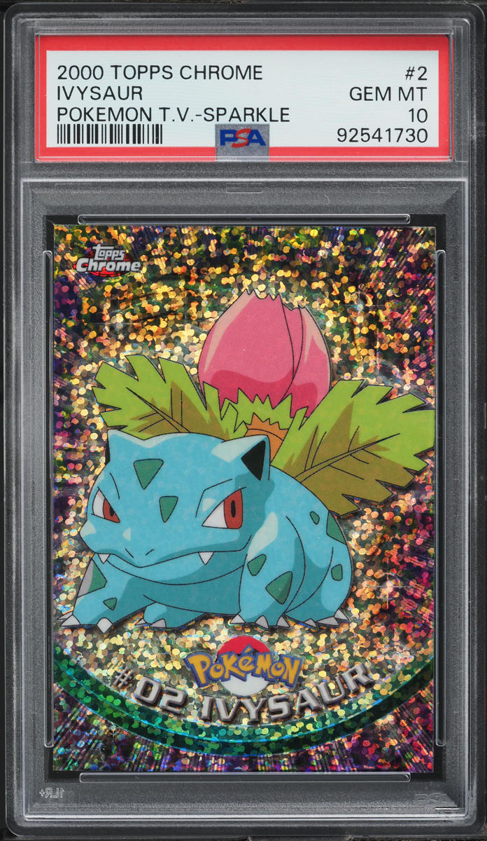 2000 Topps Chrome Pokemon Series 1 Sparkle Ivysaur #2 PSA 10 GEM MINT on Fanatics Collect