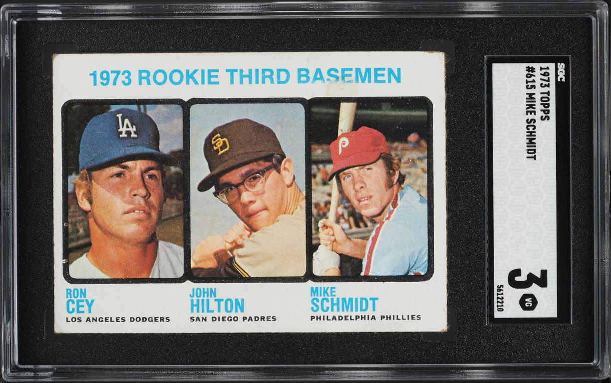 1973 Topps Mike Schmidt ROOKIE #615 SGC 3 VG on Fanatics Collect