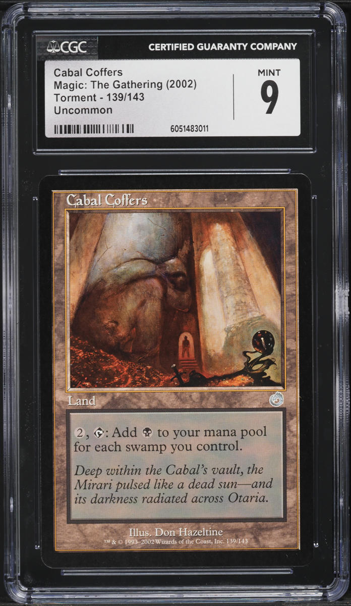 2002 Magic The Gathering MTG Torment Cabal Coffers #139 CGC 9 MINT on ...