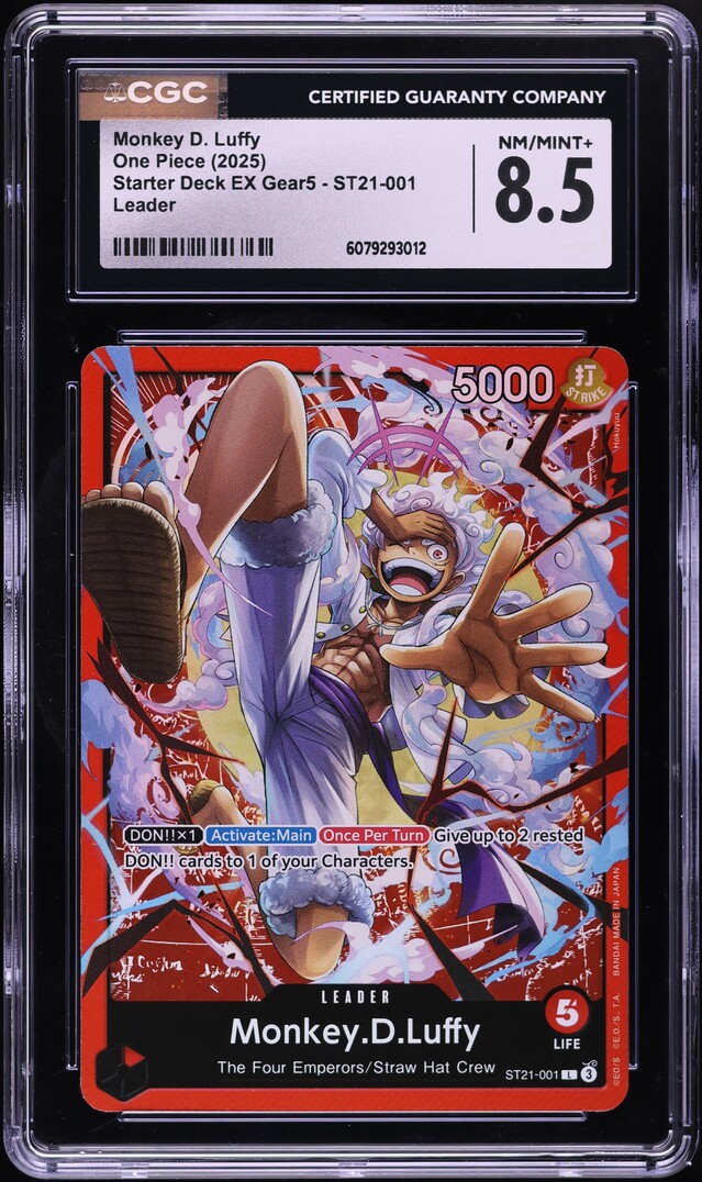 2025 One Piece Starter Deck EX Gear5 Leader Monkey D. Luffy #ST21-001 ...