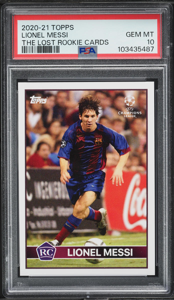 2020 Topps The Lost Rookie Cards Lionel Messi PSA 10 GEM MINT on ...