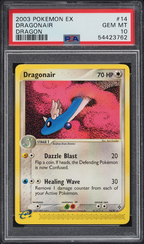 2003 Pokemon EX Dragon Dragonair #14 PSA 10 GEM MINT on Fanatics Collect