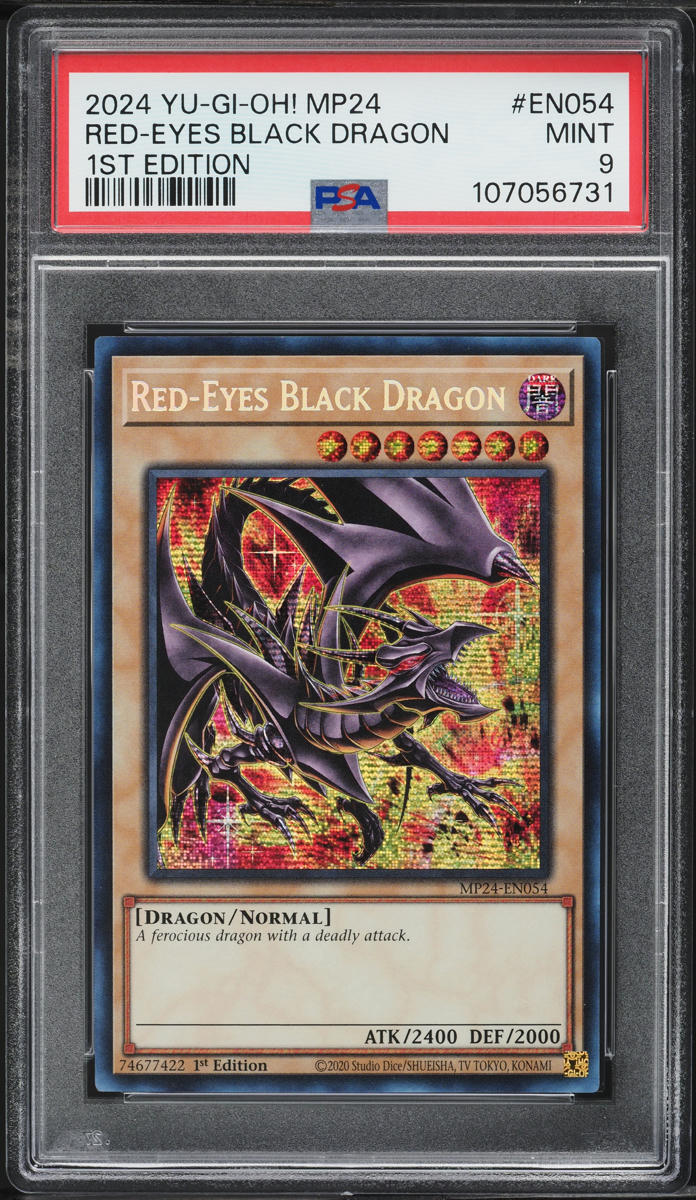 2024 Yu-Gi-Oh! MP24 1st Edition Red-Eyes Black Dragon #MP24-EN054 PSA 9 MINT on Fanatics Collect