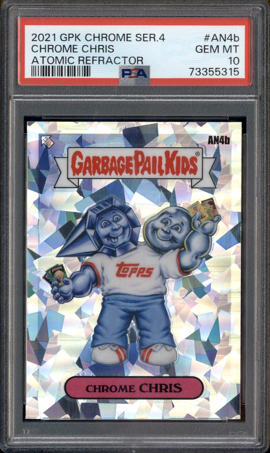 2021 Garbage Pail Kids Chrome Series 4 Atomic Refractor Chrome Chris ...