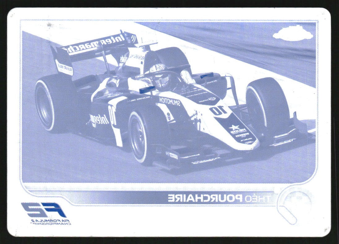 2022 Topps Chrome Formula 1 Printing Plate Cyan Theo Pourchaire 1/1 on ...
