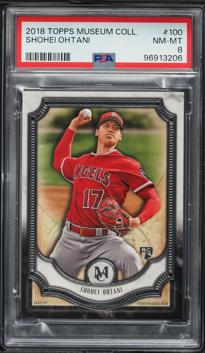 2018 Topps Museum Collection Shohei Ohtani ROOKIE #100 PSA 8 NM-MT on ...
