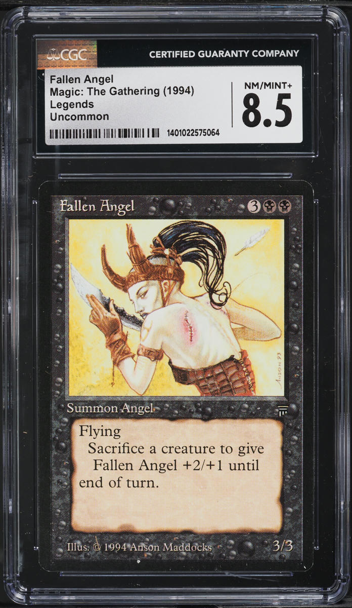 1994 Magic The Gathering MTG Legends Fallen Angel CGC 8.5 NM-MT+ on Fanatics Collect