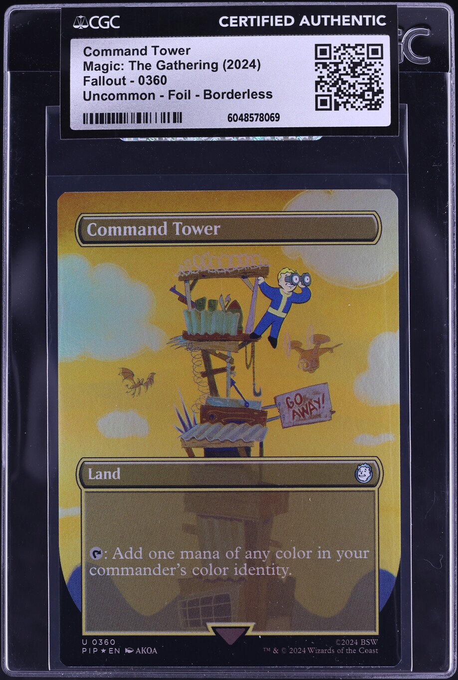 2024 Magic The Gathering MTG Fallout Foil Borderless Command Tower #360 ...