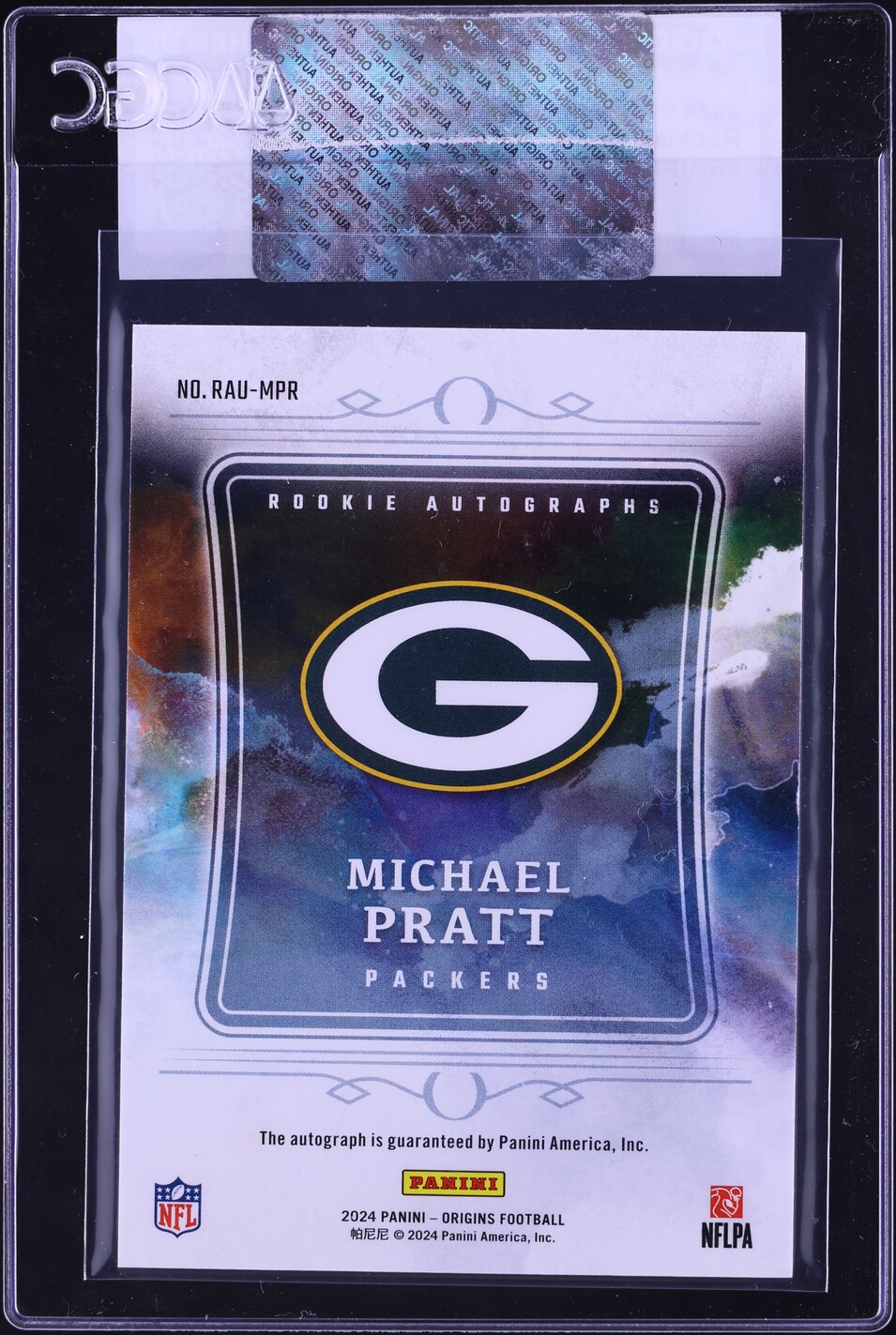 2024 Panini Origins Michael Pratt ROOKIE AUTO #RAU-MPR CGC AUTH on ...
