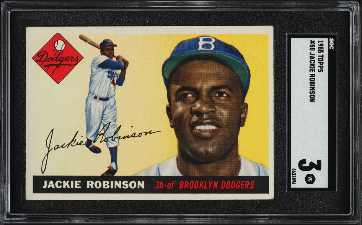1955 Topps Jackie Robinson #50 SGC 3 VG on Fanatics Collect