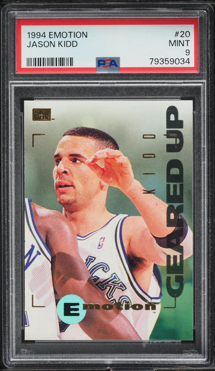 1994 Skybox E-Motion Jason Kidd ROOKIE #20 PSA 9 MINT on Fanatics Collect