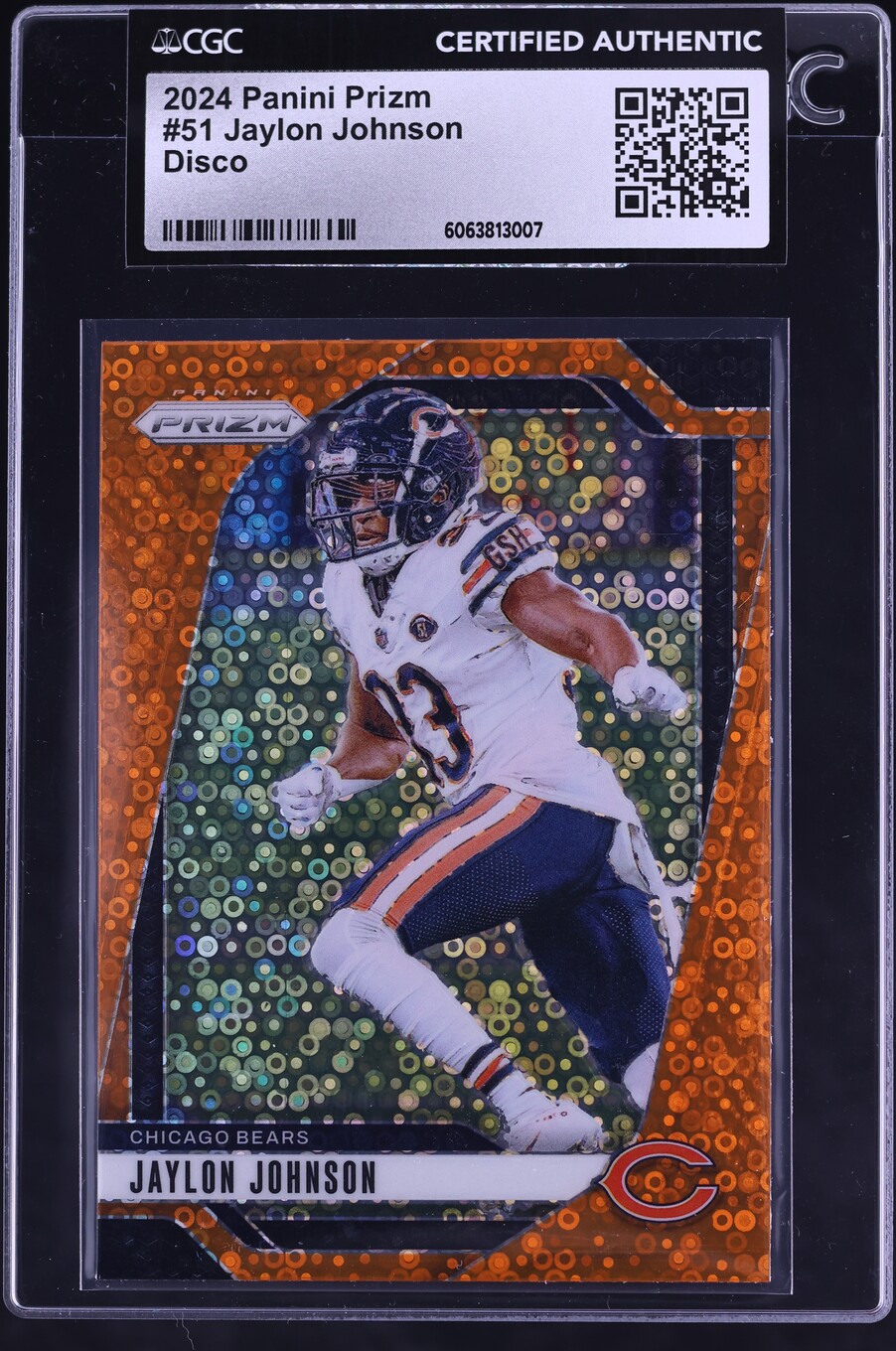 2024 Panini Prizm Disco Jaylon Johnson #51 CGC AUTH on Fanatics Collect