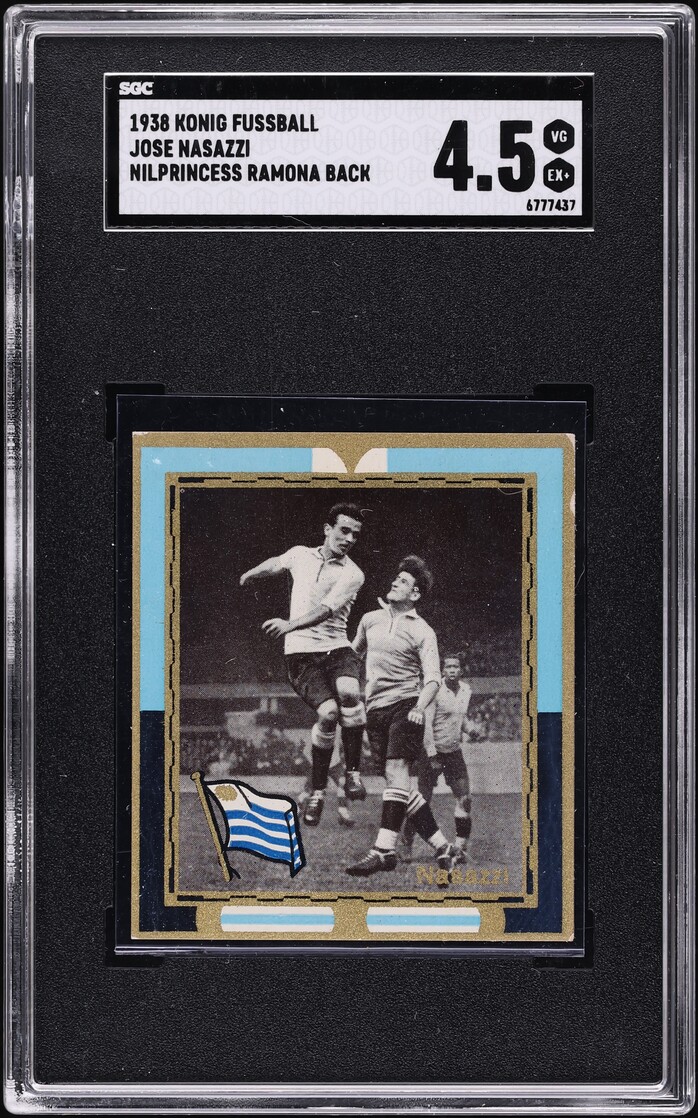 1938 Konig Fussball NIlprincess Ramona Back Jose Nasazzi SGC 4.5 VGEX+ ...