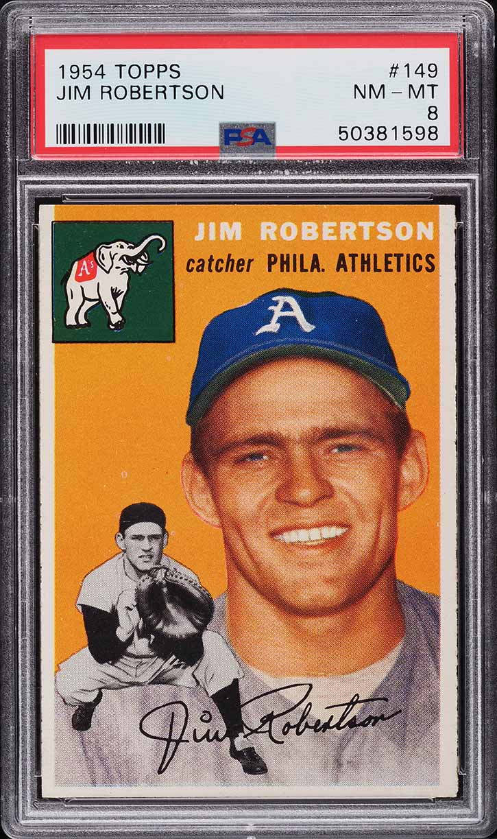 1954 Topps Jim Robertson #149 PSA 8 NM-MT on Fanatics Collect