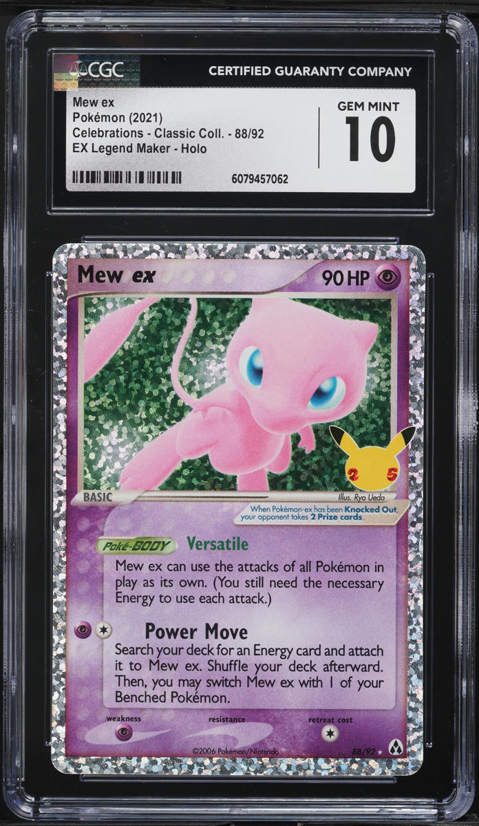 2021 Pokemon SWSH Celebrations Classic EX Legend Maker Holo Mew ex #88 ...
