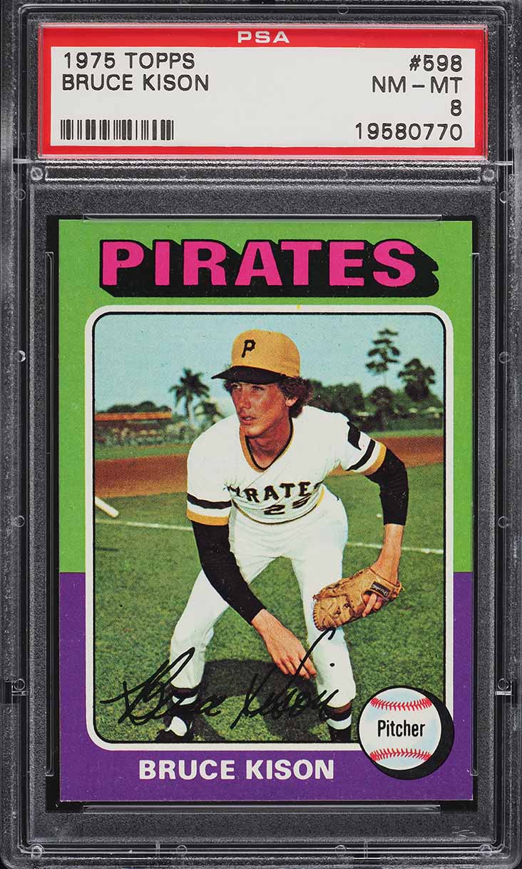 1975 Topps Bruce Kison #598 PSA 8 NM-MT on Fanatics Collect