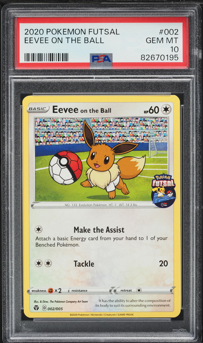 2020 Pokemon Sword & Shield Futsal Eevee On The Ball #2 PSA 10 GEM MINT ...
