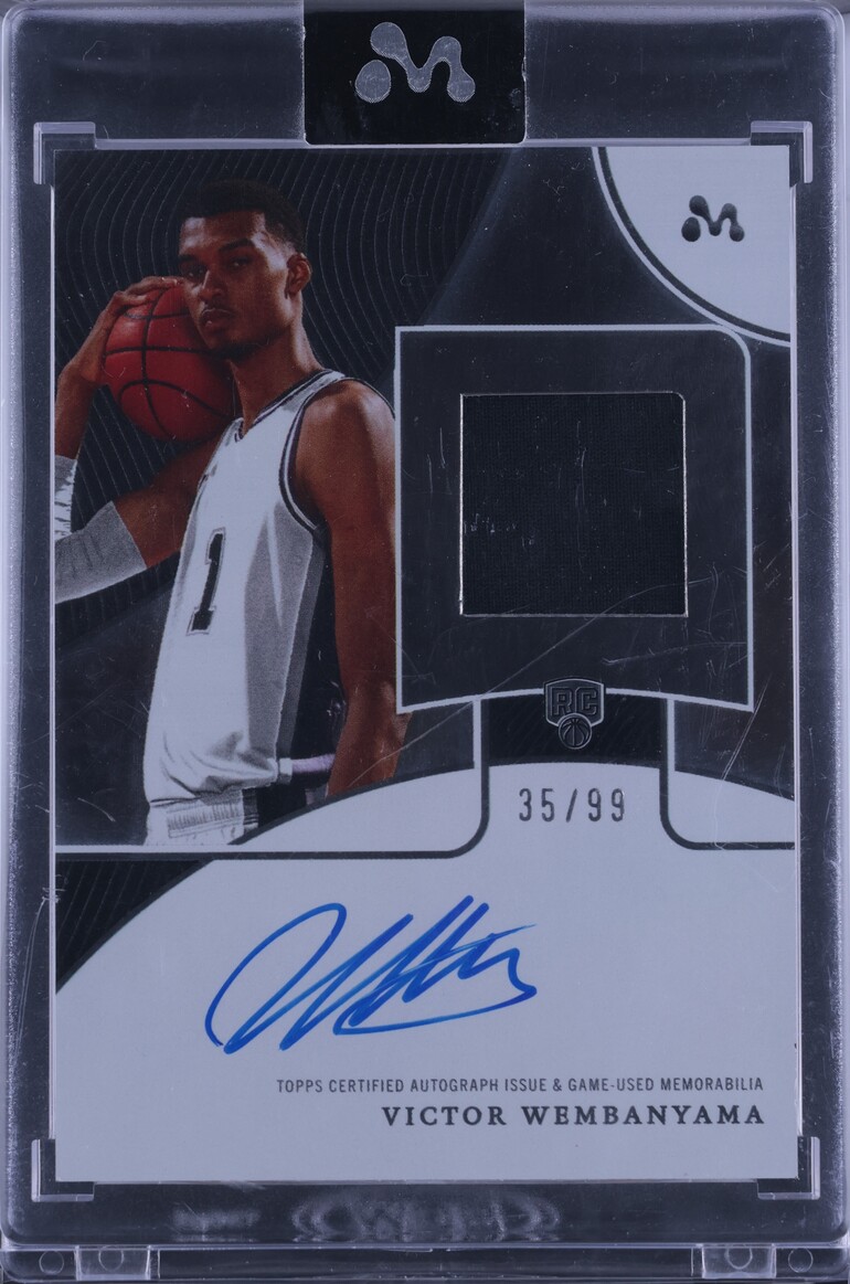 2023 Topps Mercury Victor Wembanyama ROOKIE PATCH AUTO /99 #WAR-6A CGC ...
