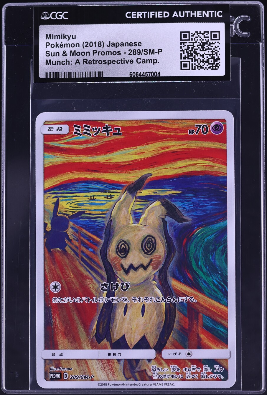 2018 Pokemon Japanese SM Promo Munch A Retrospective Scream Mimikyu CGC ...
