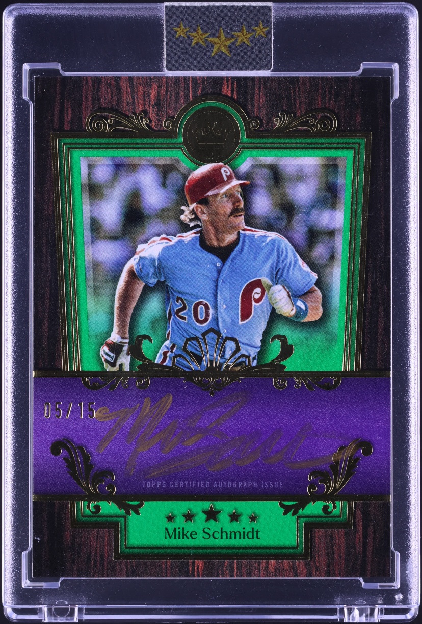 2025 Topps Five Star Royalty Green Mike Schmidt AUTO /15 #BR-MS on ...