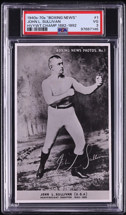 1940-70 Boxing News Photos Heavyweight Champion John L. Sullivan #1 PSA ...