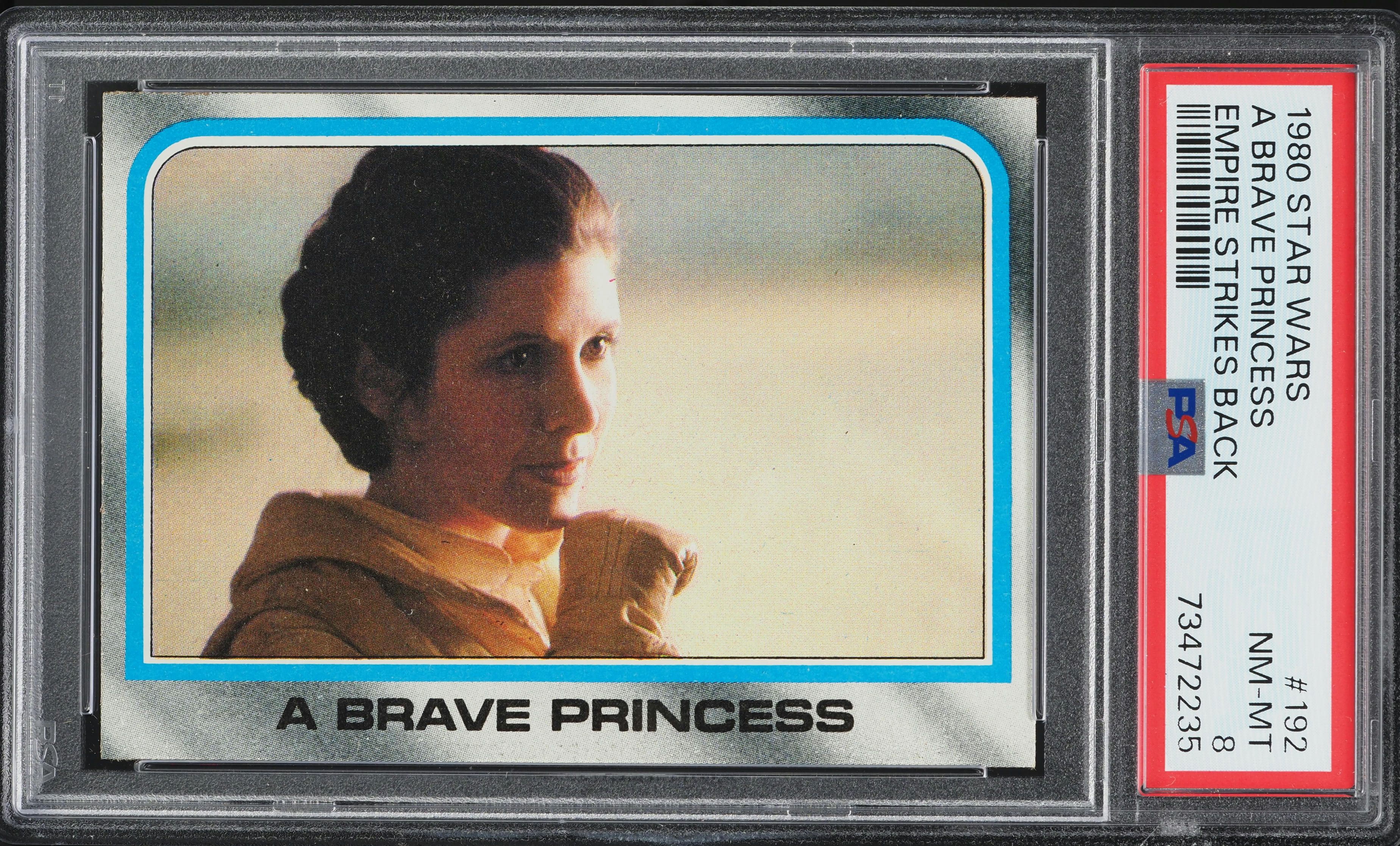 1980 Topps Star Wars Empire Strikes Back A Brave Princess #192 PSA 8 NM ...