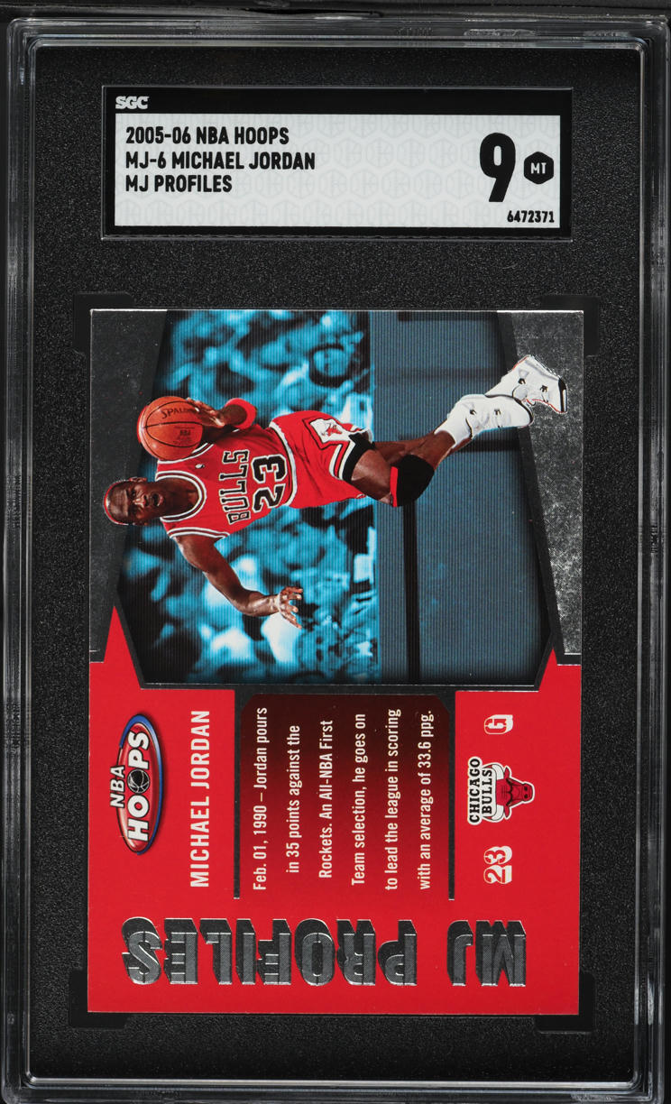 2005 Hoops MJ Profiles Michael Jordan #MJ-6 SGC 9 MINT on Fanatics Collect