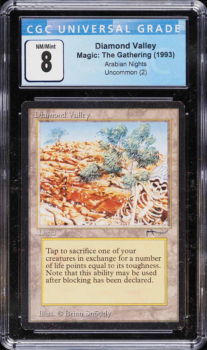 1993 Magic The Gathering MTG Arabian Nights Diamond Valley CGC 8 NM-MT ...