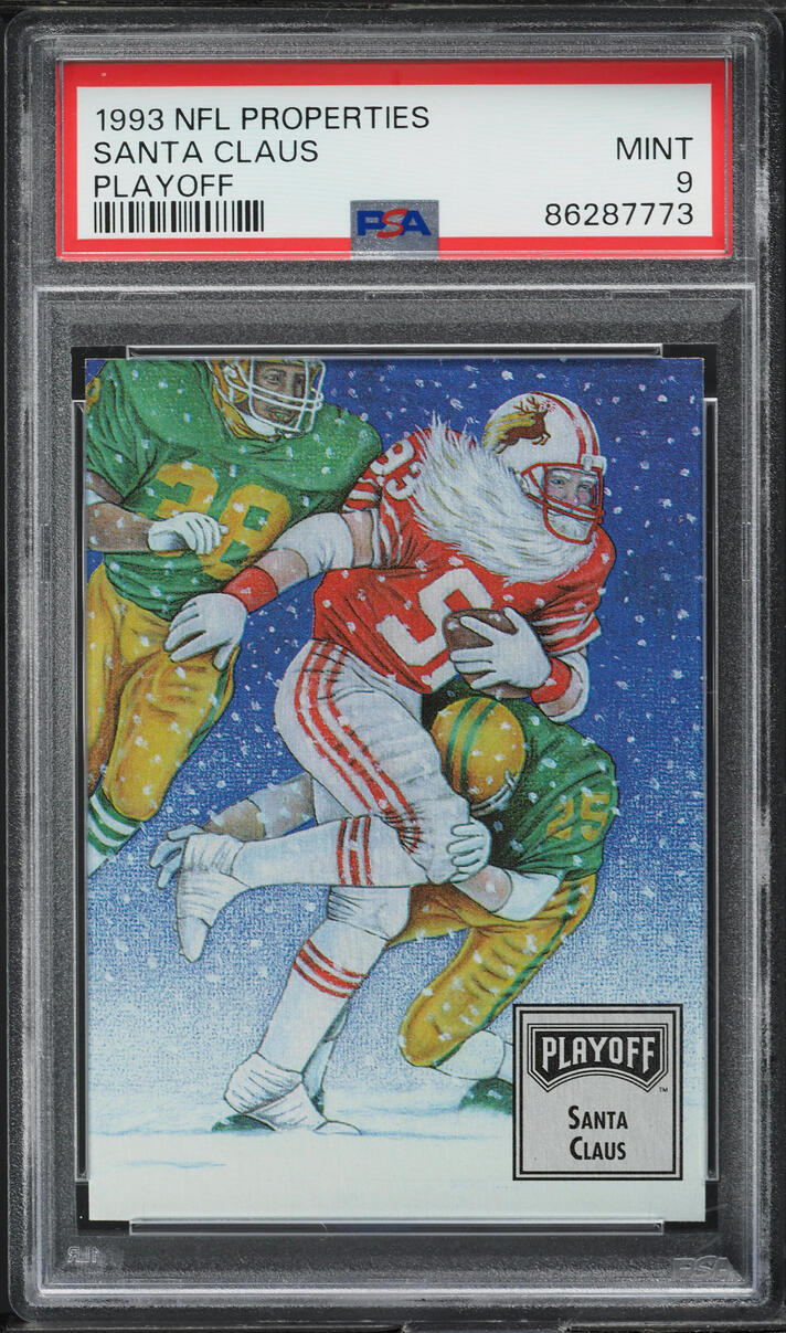 1993 NFL Properties Playoff Santa Claus PSA 9 MINT on Fanatics Collect