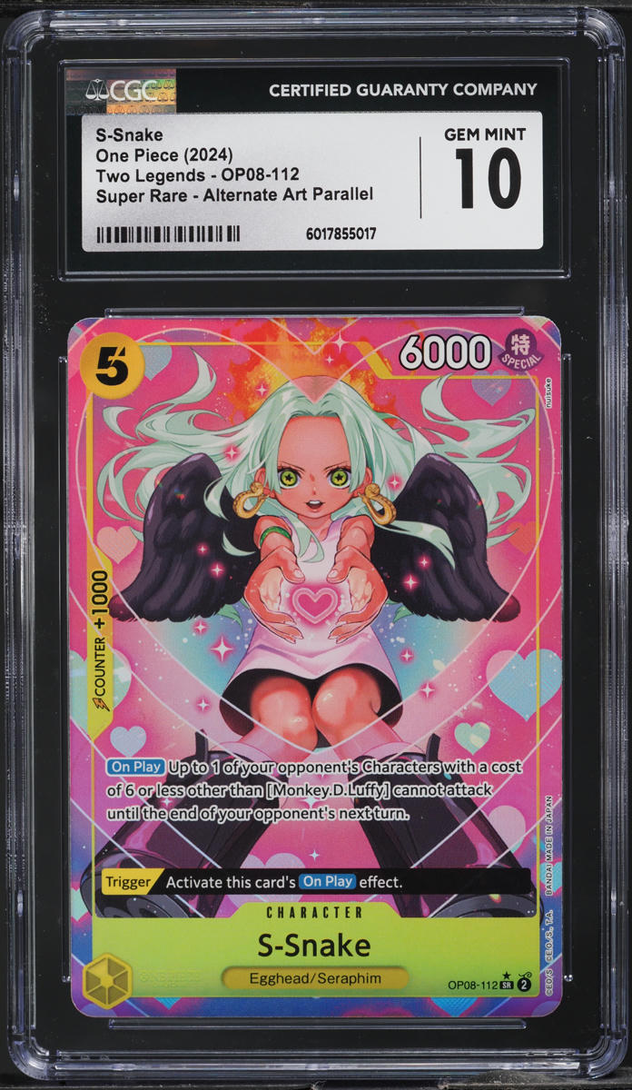2024 One Piece Two Legends Alt Art S-Snake #OP08-112 CGC 10 GEM MINT on Fanatics Collect