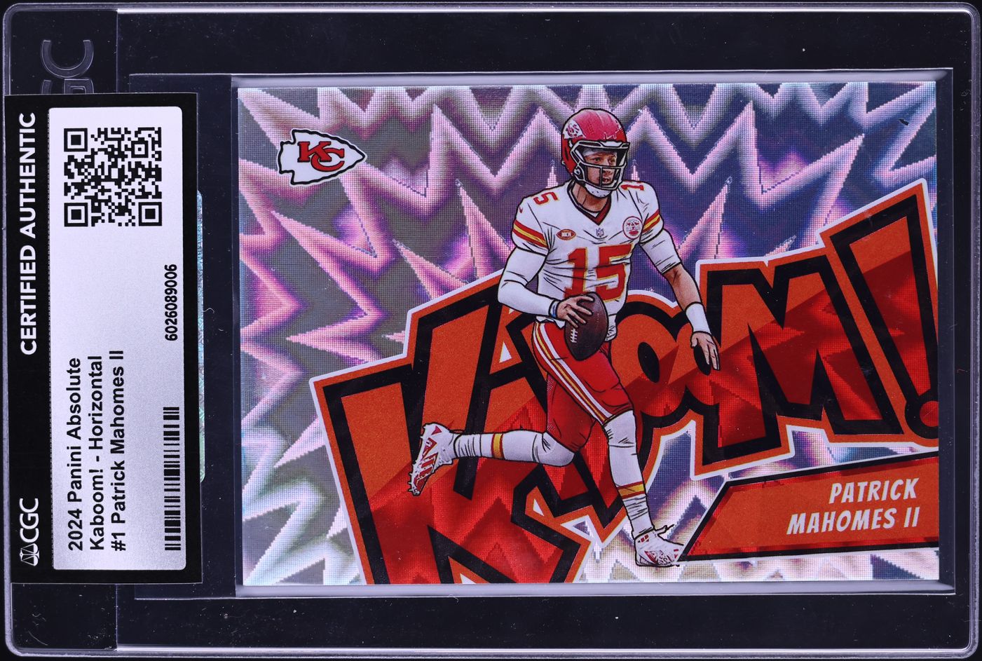 2024 Absolute Kaboom! Horizontal Patrick Mahomes II #1 CGC AUTH on ...