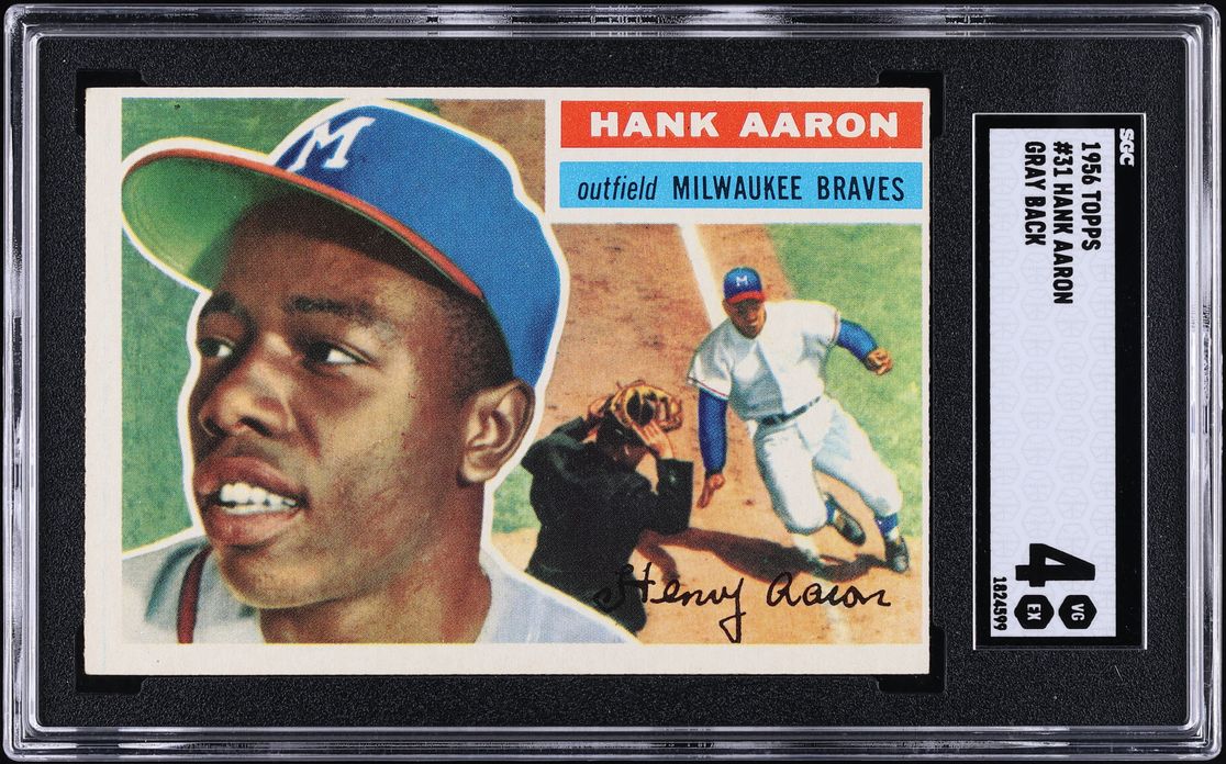 1956 Topps Hank Aaron #31 SGC 4 VGEX on Fanatics Collect