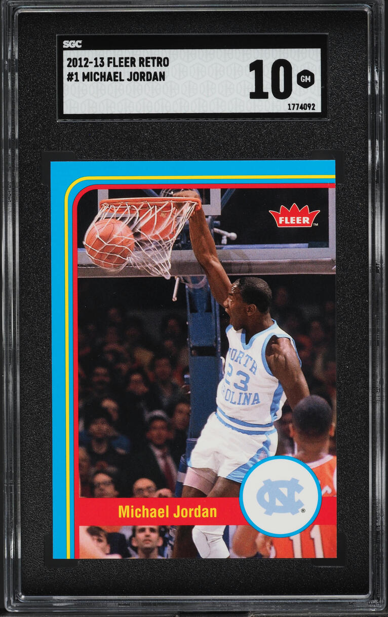 2012 Fleer Retro Michael Jordan #1 SGC 10 GEM MINT on Fanatics Collect