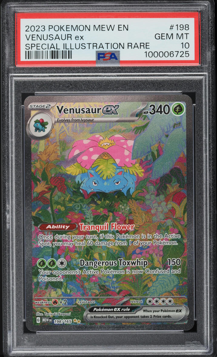 2023 Pokemon SV 151 Special Illustration Rare Venusaur ex #198 PSA 10 ...