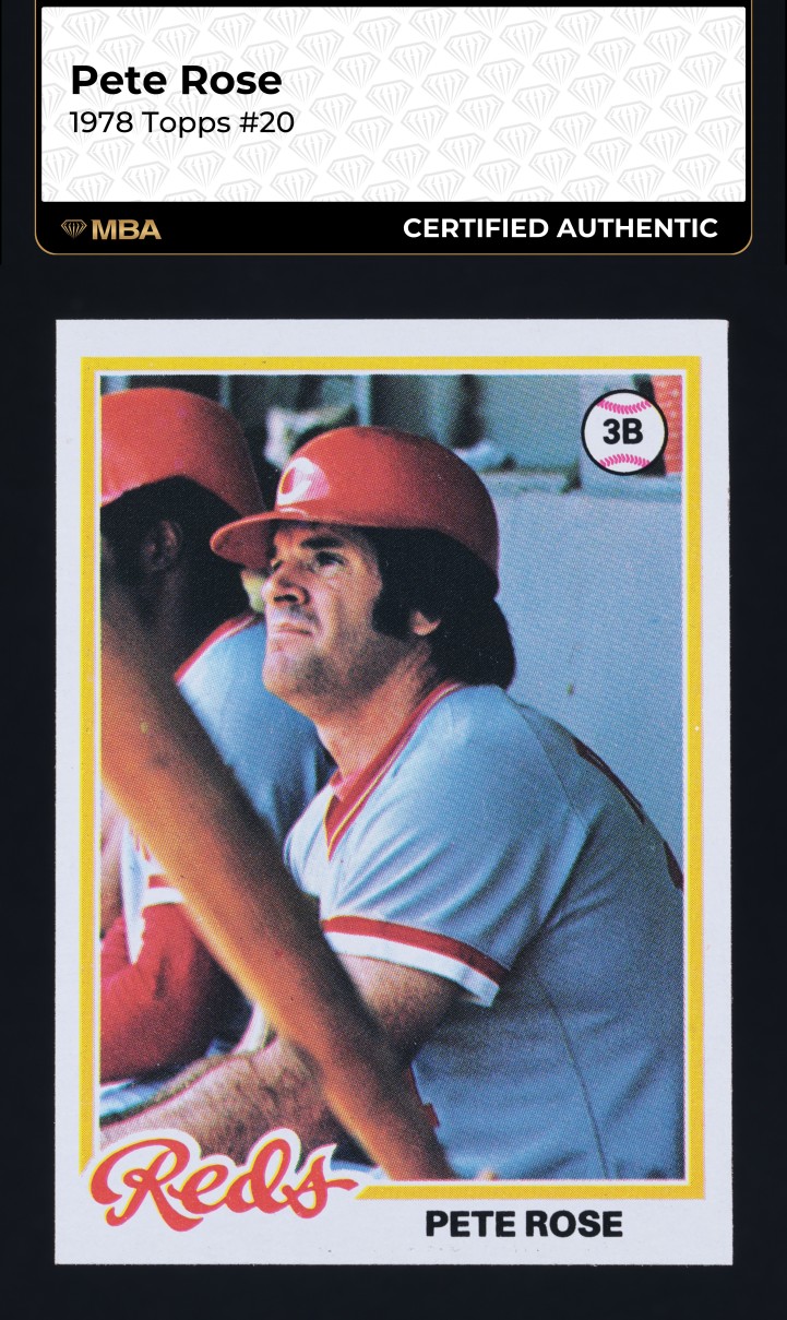 1978 Topps Pete Rose #20 MBA AUTH on Fanatics Collect