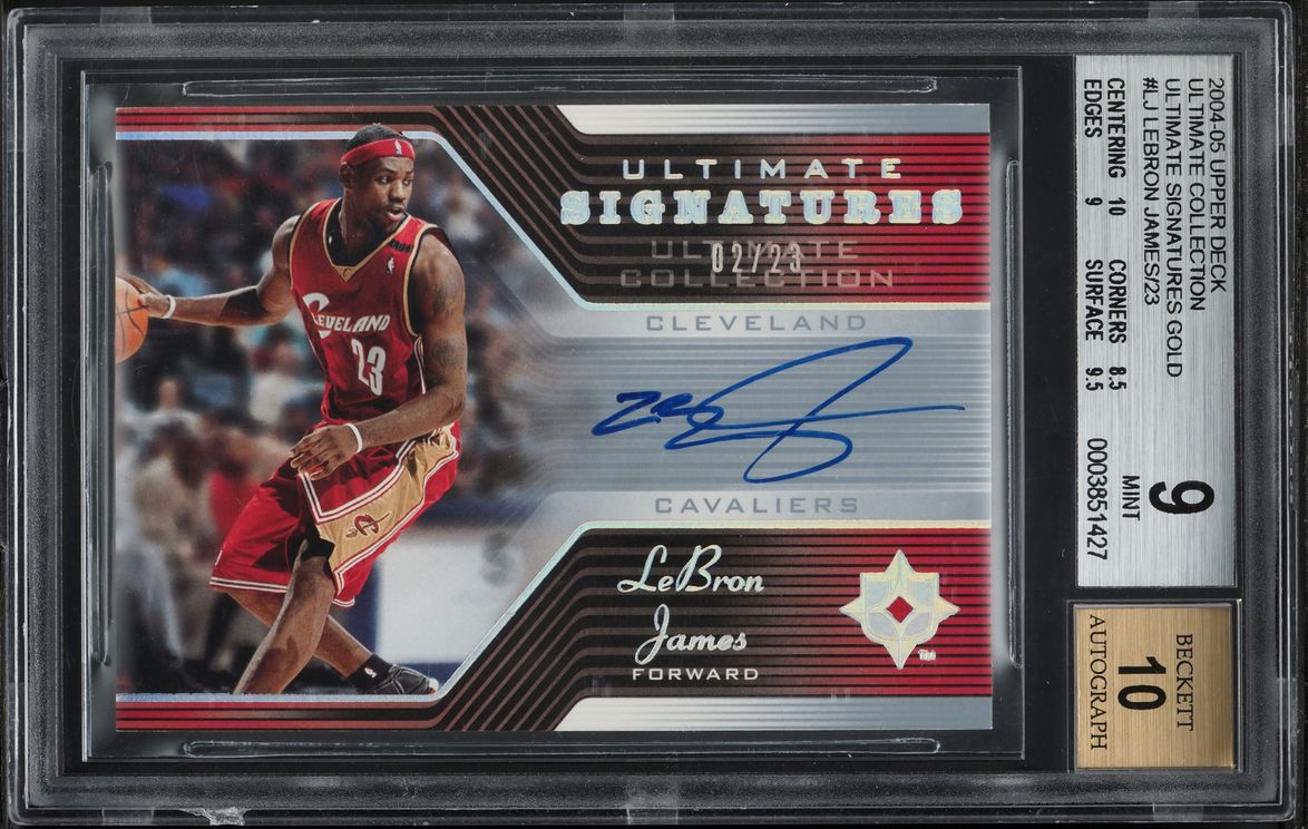 2004 Ultimate Collection Signatures Gold LeBron James AUTO /23 #US-LJ ...
