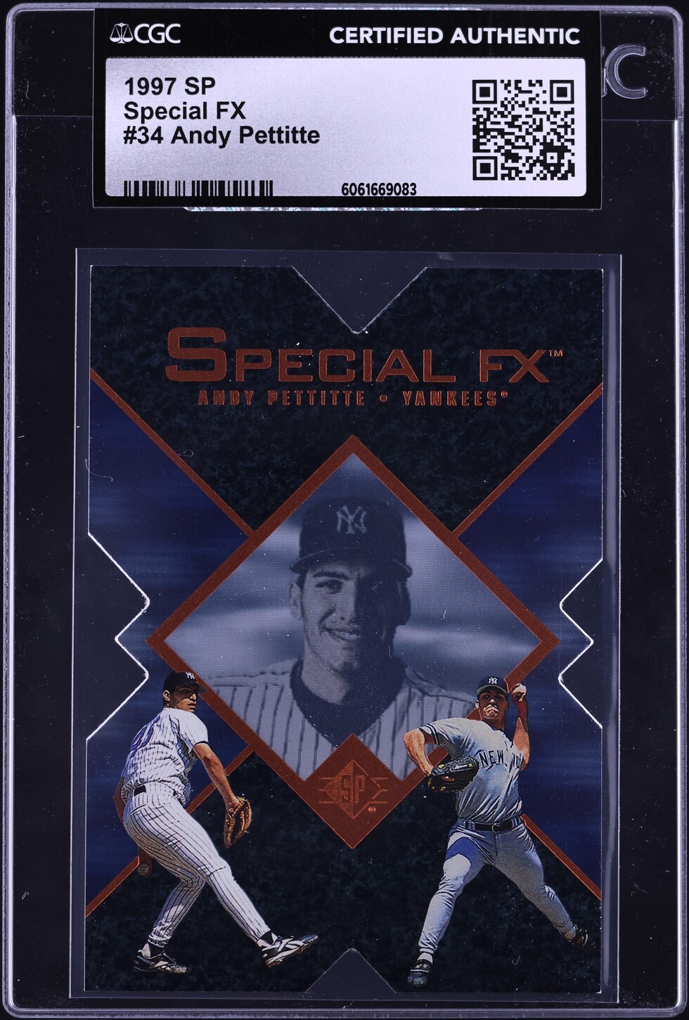 1997 SP Special FX Andy Pettitte #34 CGC AUTH on Fanatics Collect