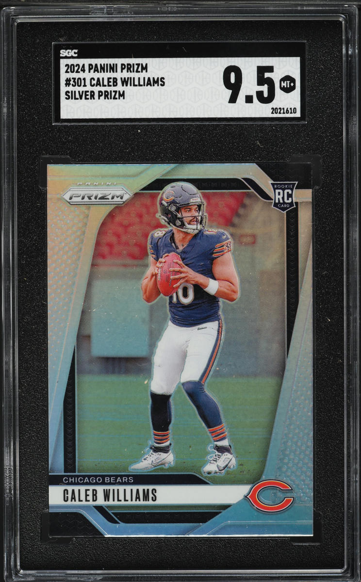 2024 Panini Prizm Silver Caleb Williams ROOKIE #301 SGC 9.5 MINT+ on ...