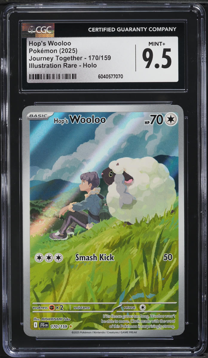 2025 Pokemon SV Journey Together IR Hop's Wooloo #170 CGC 9.5 MINT+ on ...