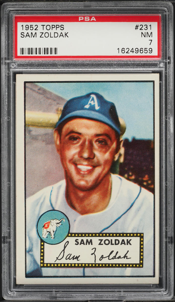 1952 Topps Sam Zoldak #231 PSA 7 NRMT on Fanatics Collect