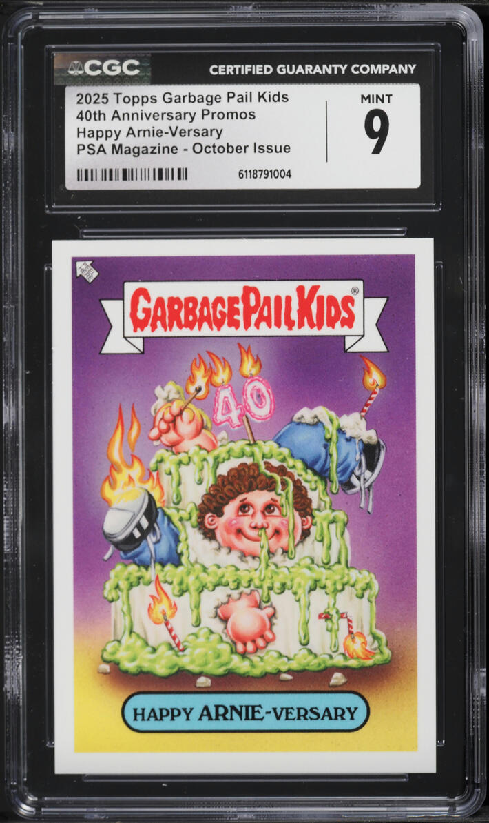 2025 Topps 40th Anniversary Promo PSA Magazine October Issue Happy ...