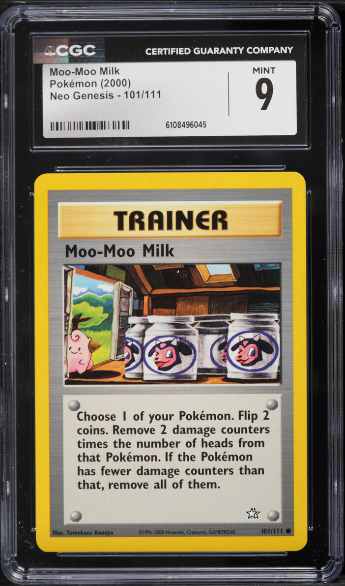 2000 Pokemon Neo Genesis Moo-Moo Milk #101 CGC 9 MINT on Fanatics Collect