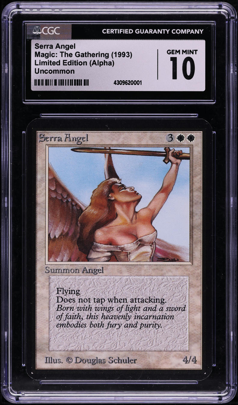 1993 Magic The Gathering MTG Alpha Serra Angel CGC 10 GEM MINT on Fanatics Collect