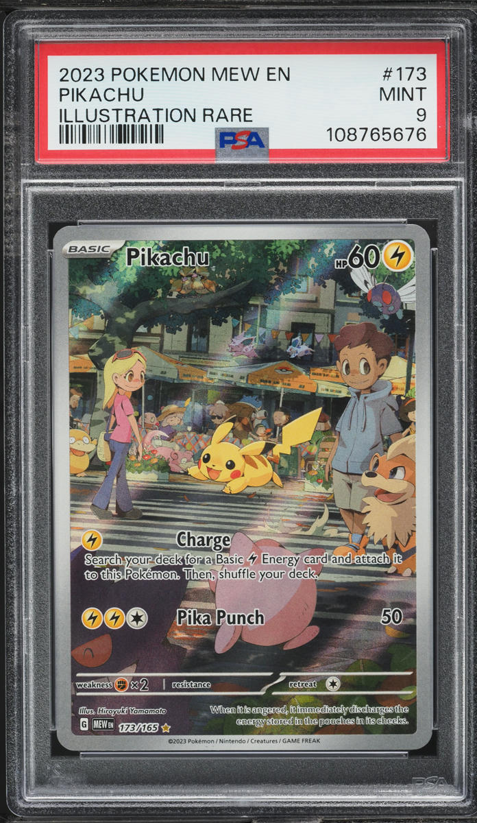 2023 Pokemon Scarlet & Violet 151 IR Pikachu #173 PSA 9 MINT on ...